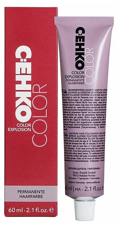 C: EHKO Color Explosion - Цэко Стойкая крем-краска для волос, 60 мл - C: EHKO 9/82 Молочная карамель / Milchkaramell