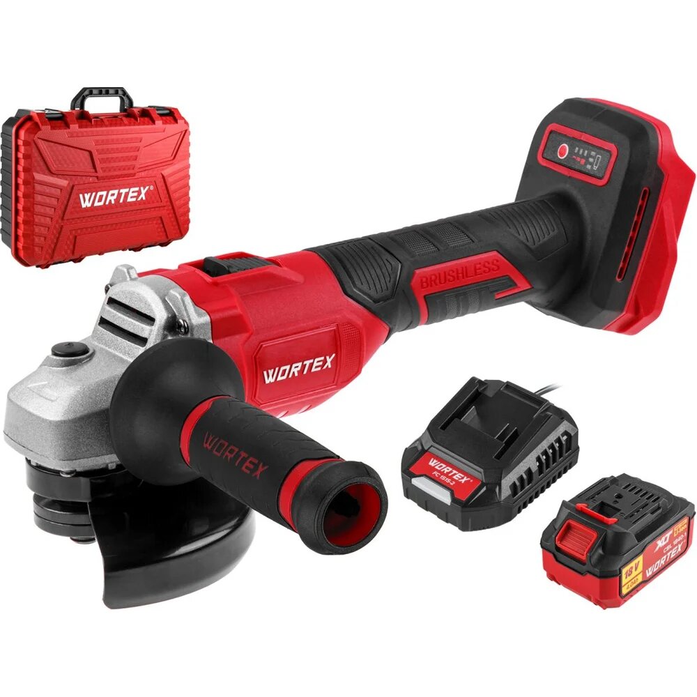 Аккумуляторная угловая шлифмашина WORTEX CAG 1812-1 E ALL1, высокой производительностью