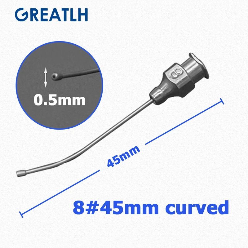 Медицинский желудочный зонд GREATLH из нержавеющей стали 8-45mm curved