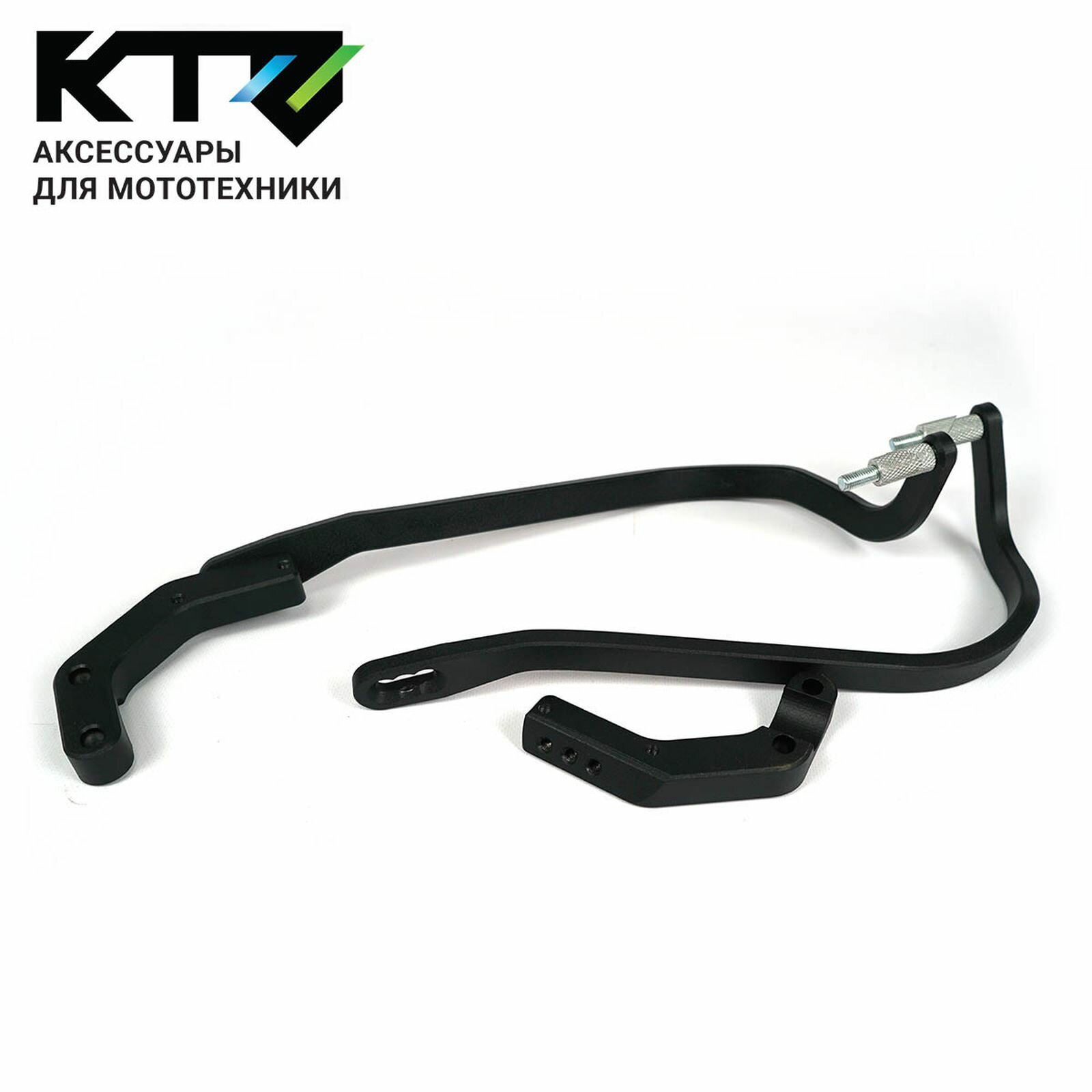 Защита рук на мотоцикл эндуро с креплением к траверсе (чёрный)