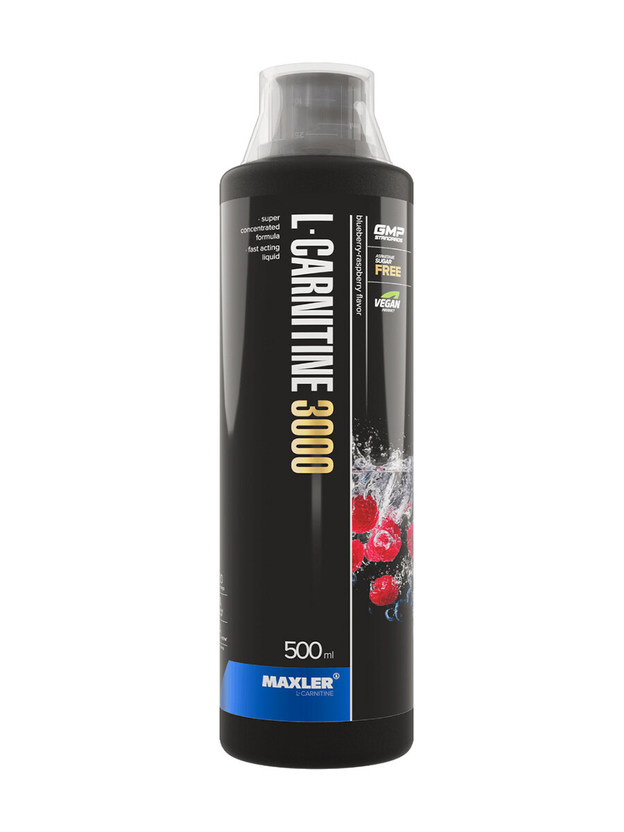 L-карнитин L-Carnitine 3000, вкус Черника-малина, 500 мл, MAXLER