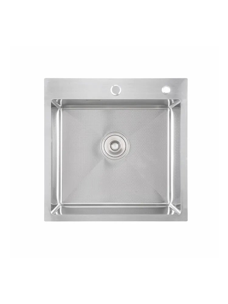 Мойка для кухни нержавеющая врезная 50*50 рифленая Gerhans K35050D