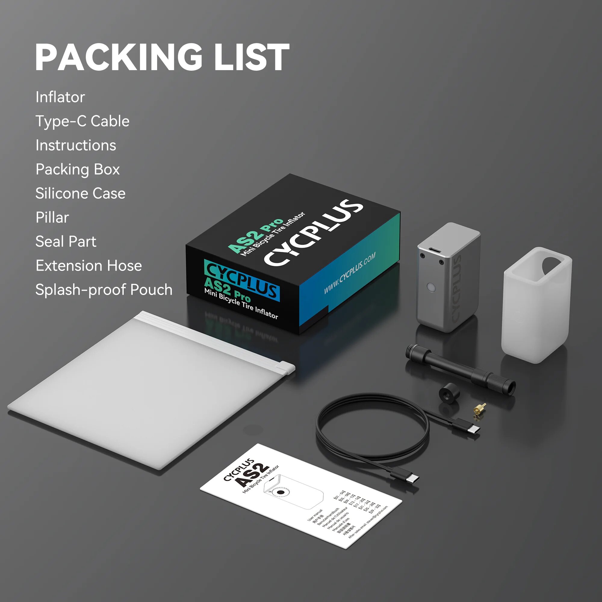 CYCPLUS AS2 или AS2PRO Электронный насос для велосипедов