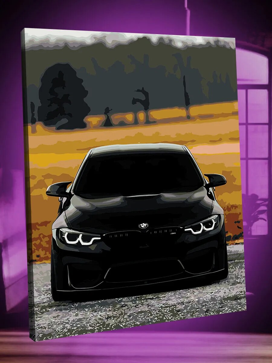 Картина по номерам BMW