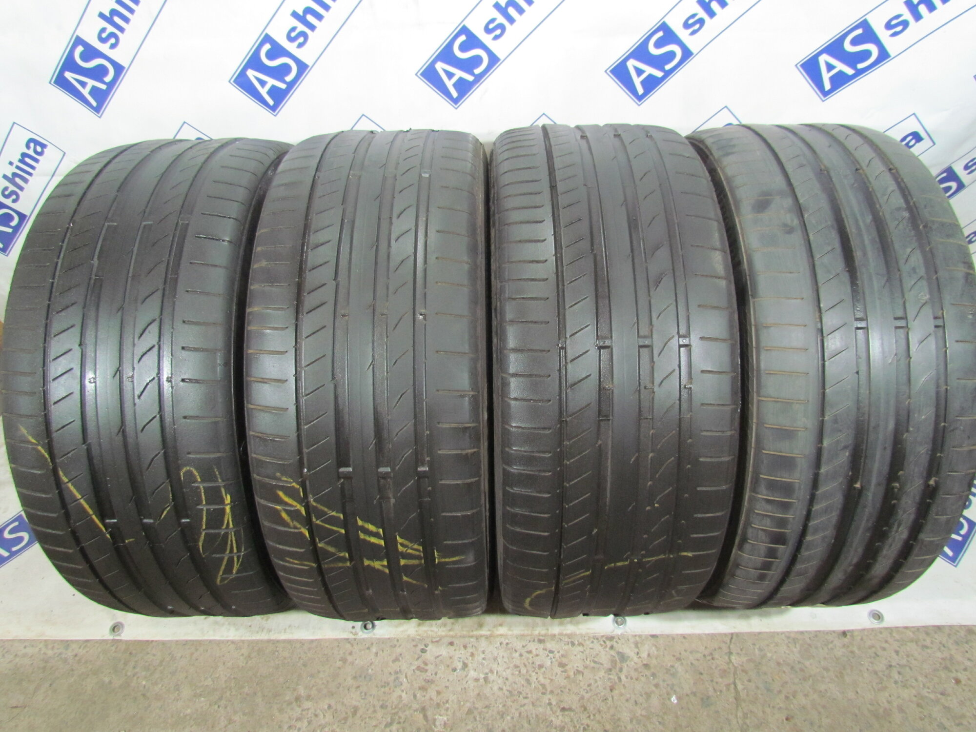 Комплект (4 шт) Continental ContiSportContact 5P 245 35 R20 летние БУ шины 20-35% износ , артикул 0019263