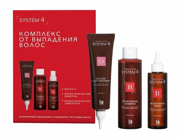 SIM SENSITIVE Набор для волос (Шампунь биоботанический 250 мл + Сыворотка 150 мл + Маска-пилинг "О" 150 мл)