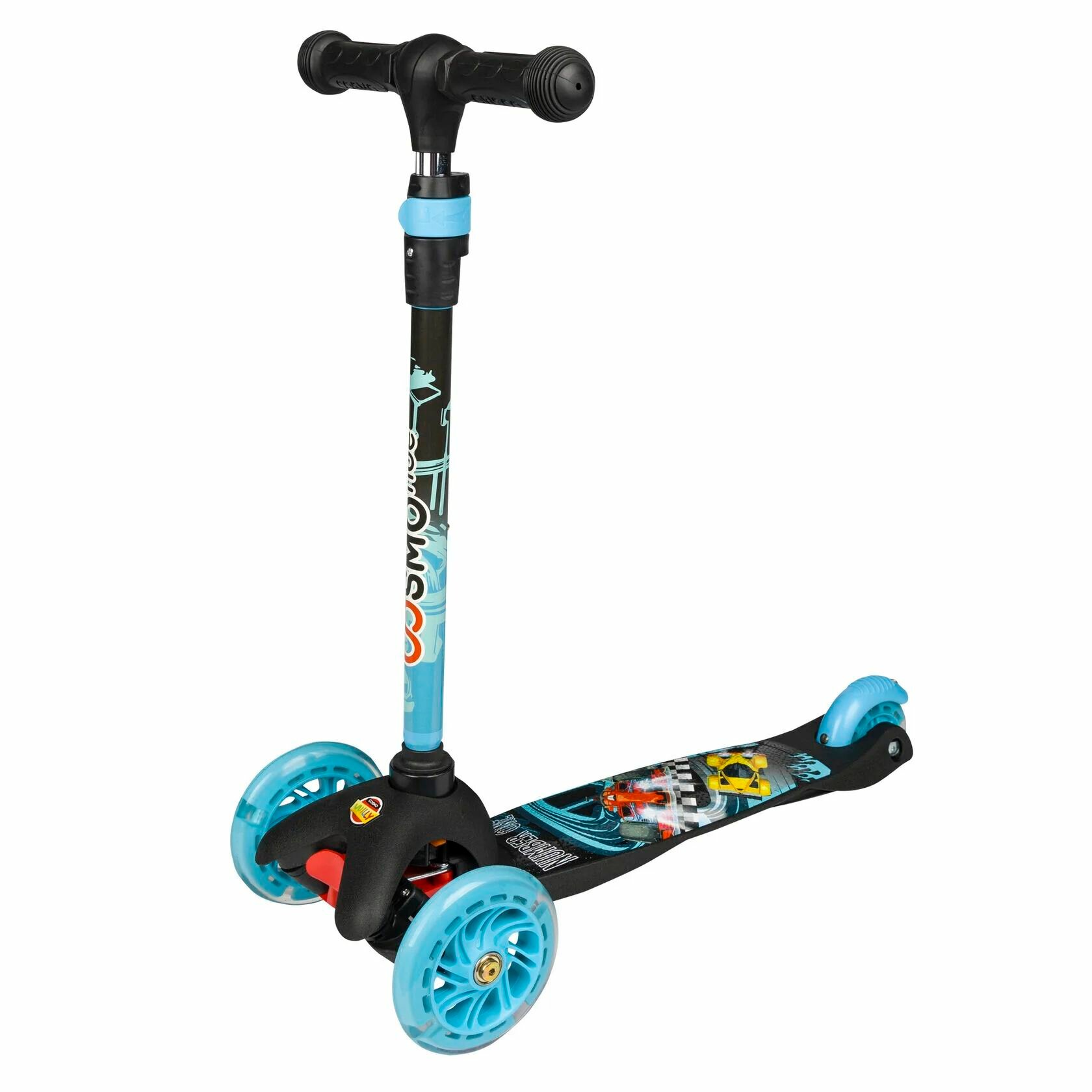 Самокат трехколесный COSMORIDE WILLY, BLACK CAR