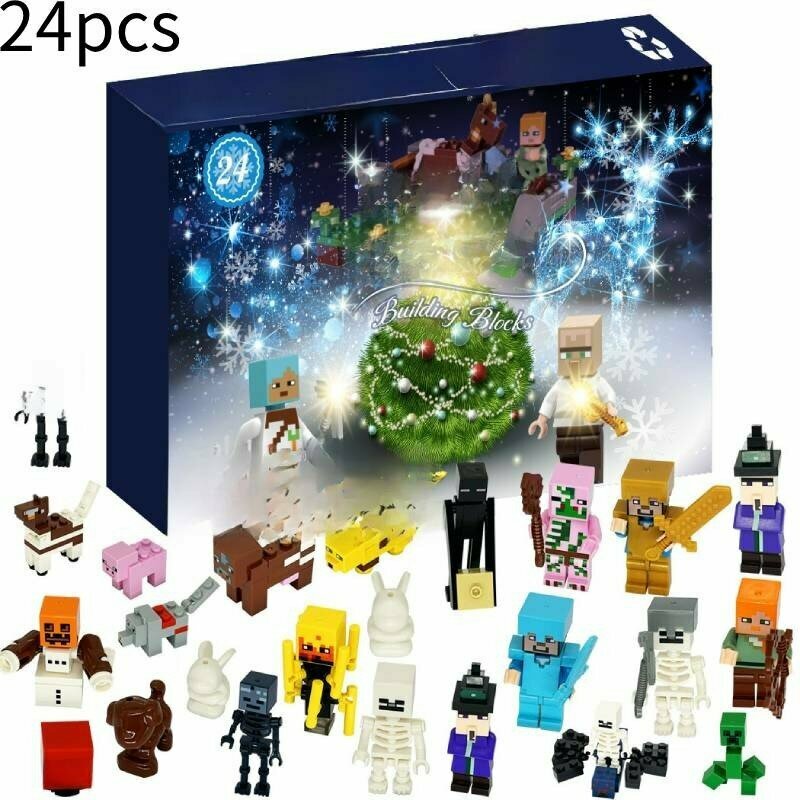 Игрушка magical animal world christmas blind box с брелоками, minecraft