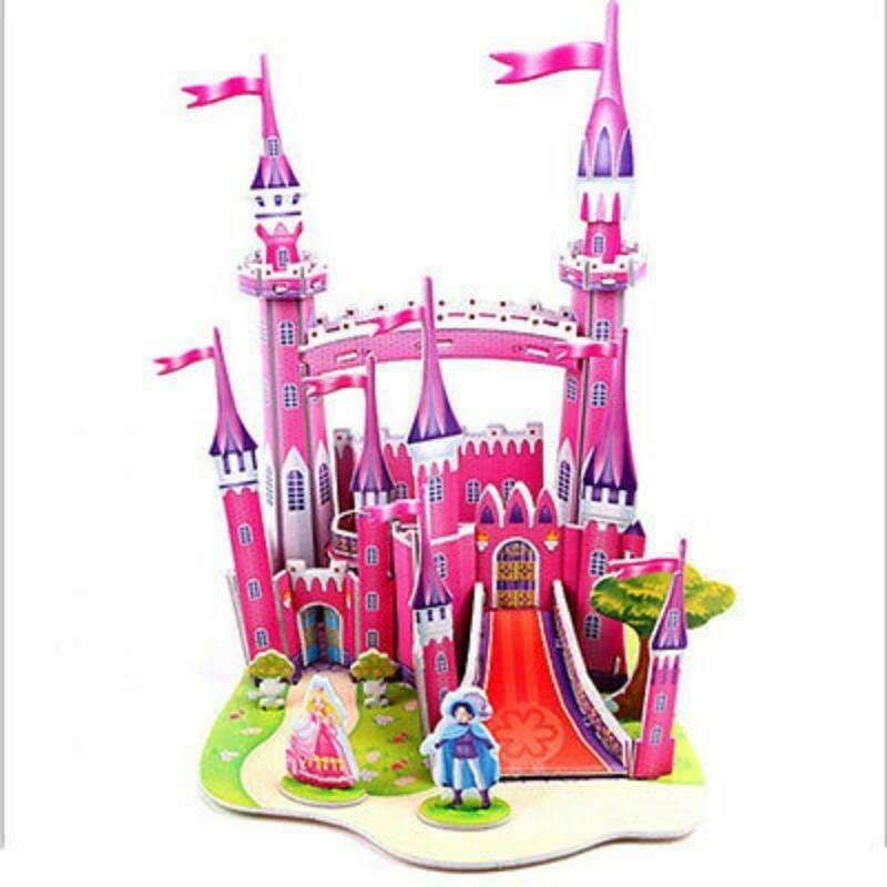 Creative 3d paper puzzle diy kit for kids intelligent and educational toy style f