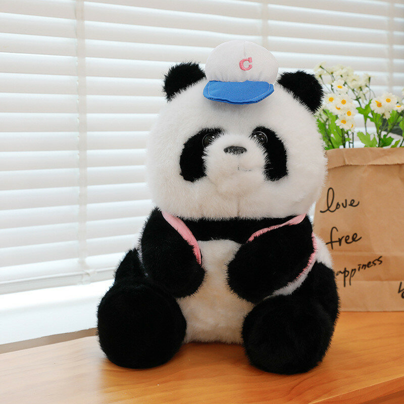 Cute baseball panda plush toy in colorful designs perfect for kids cozy pillow buddy