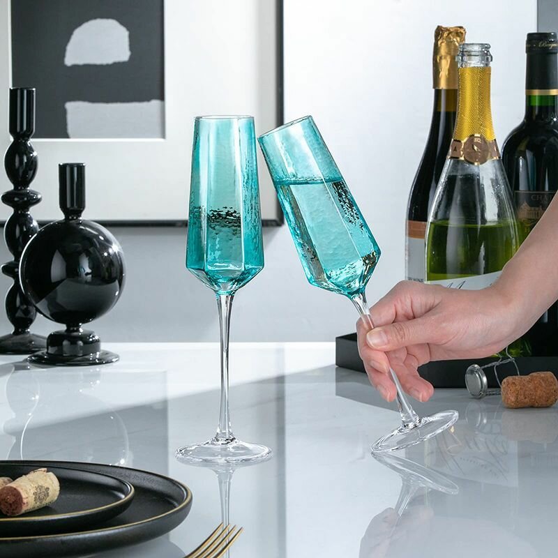 Креманки для шампанского "Икеа", бессвинцовый хрусталь, 225мл, 4шт, подарочная упаковка