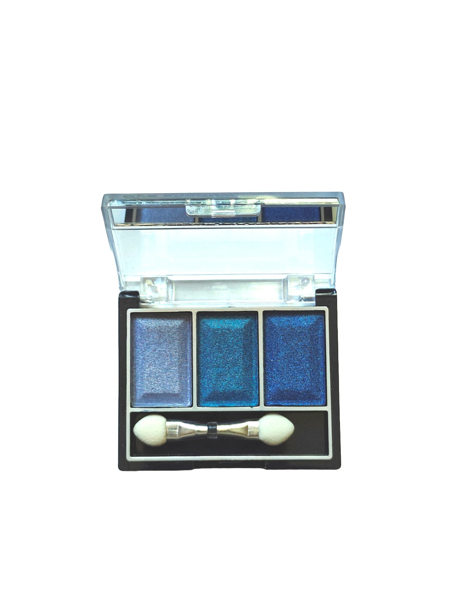 MildLook Тени для век 3 цвета палетка №18 перламутровые, с аппликатором и зеркальцем