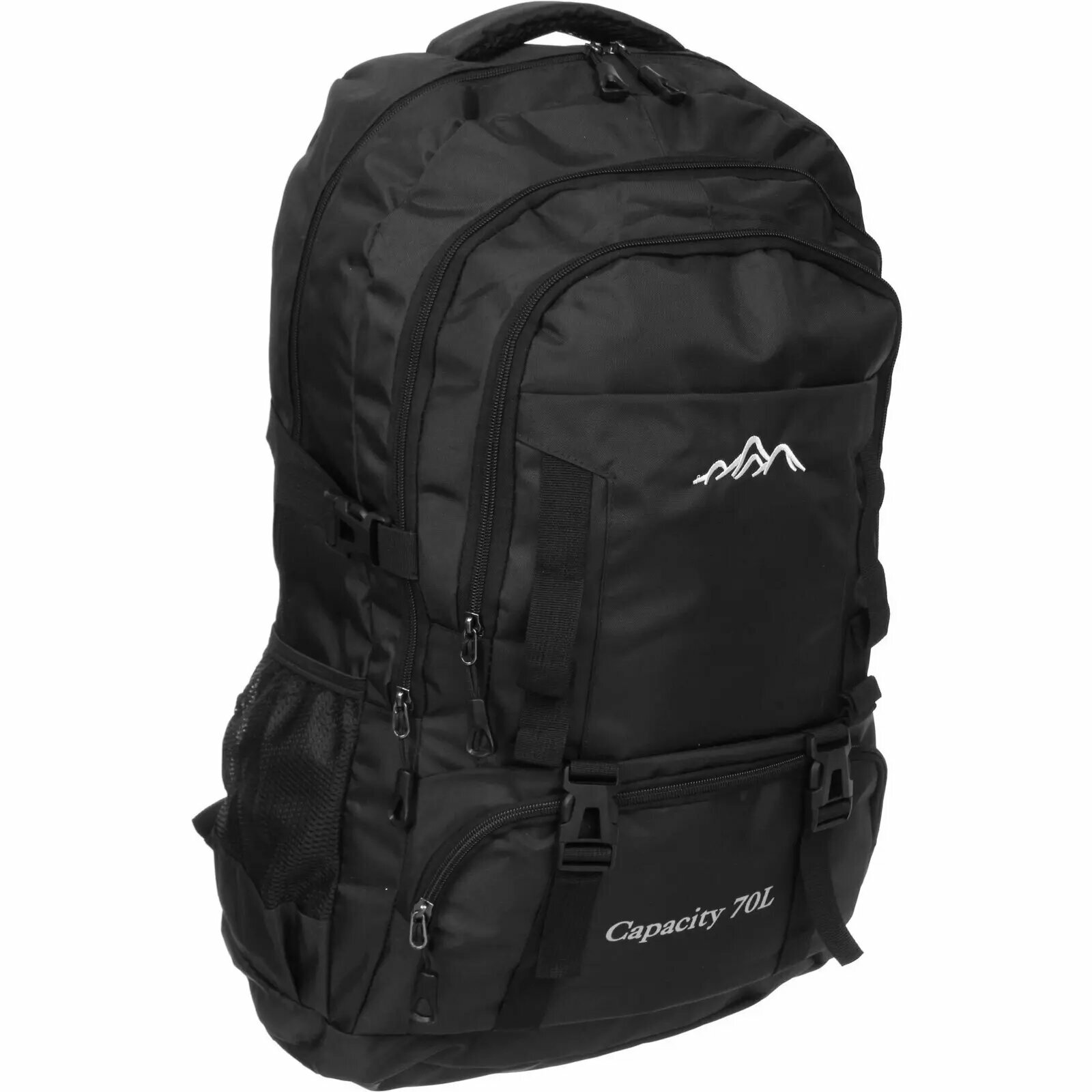 Рюкзак туристический 50л, черный, водоотталкивающий, для активного отдыха