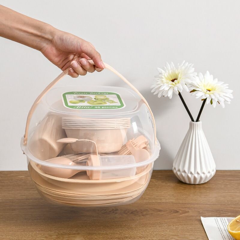 Набор для пикника подарочный, на 6 персон 50 предмет