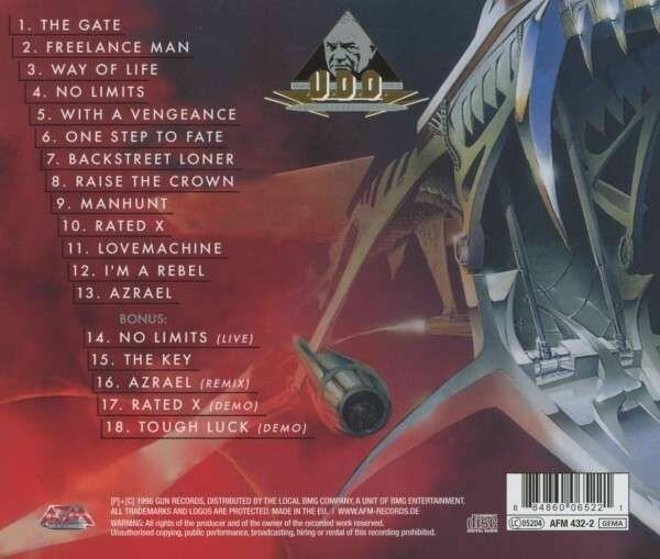 Диск U.D.O. - No Limits (Re-Release + Bonus) (1 CD) — фото 1