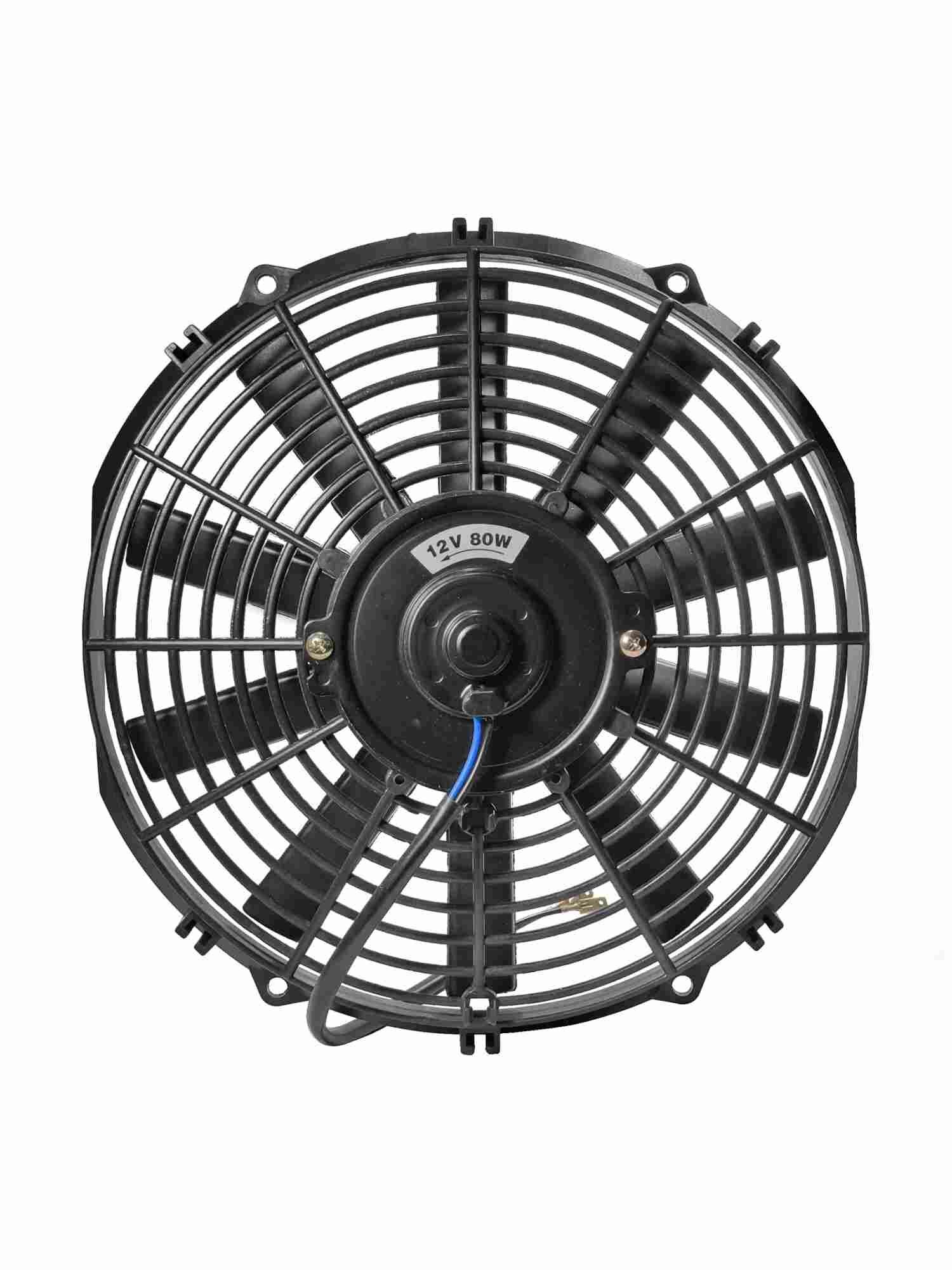 Электровентилятор радиатора Ø300 80 W (12″, прямые лопасти) belais #18785