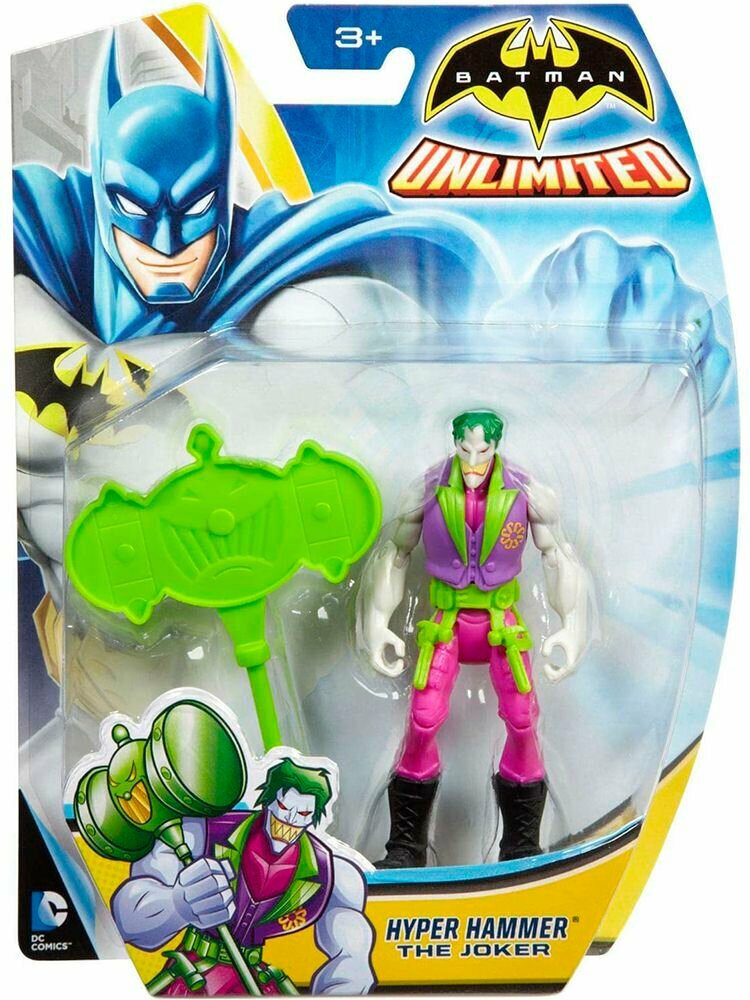 Игрушечная фигурка Mattel Джокер с гипер-молотом Безграничный Бэтмен Hyper Hammer The Joker