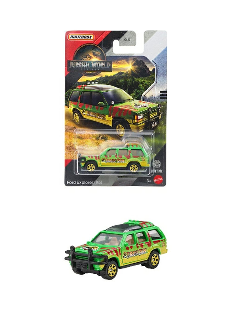 Машинка Matchbox Jurassic World 1/64 car model Ford Explorer #5