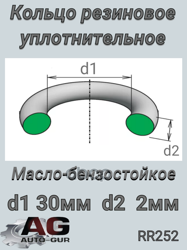 Кольцо уплотнительное 30*2 (качество оригинал) Auto-GUR арт. RR252