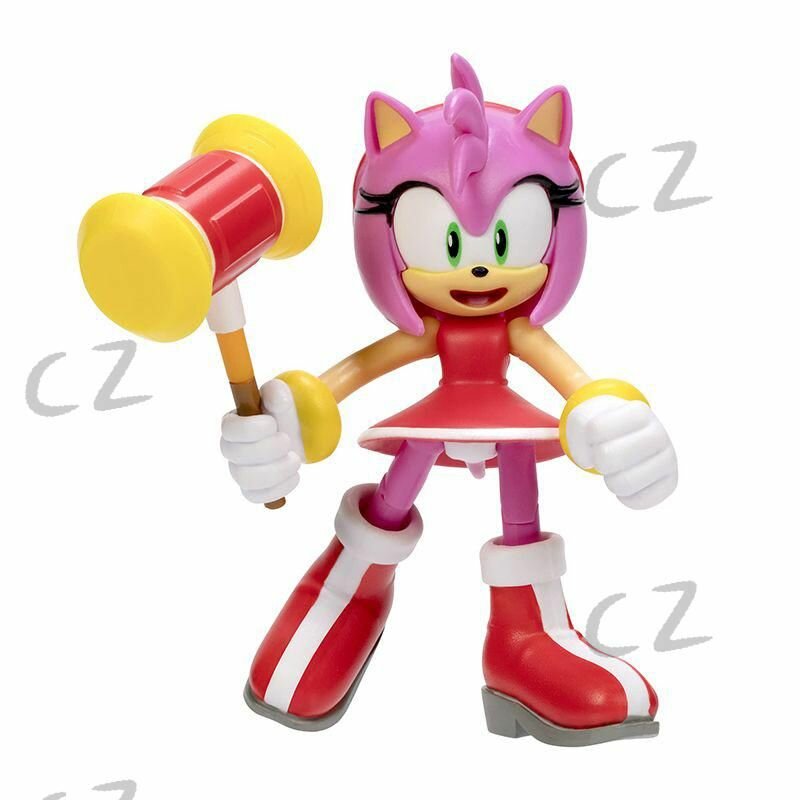 Jakks Sonic The Hedgehog Figure Toy / Детский Классический Персонаж Мультфильма С Сюрпризом В Виде Модели Оружия И Подпружиненных Аксессуаров Для Детей От 4 Лет И Старше