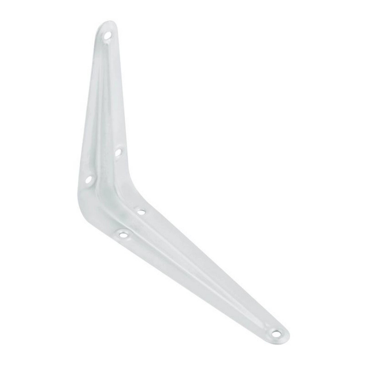 Уголок для полок белый 125x100 мм, металлический крепёж для надёжной установки