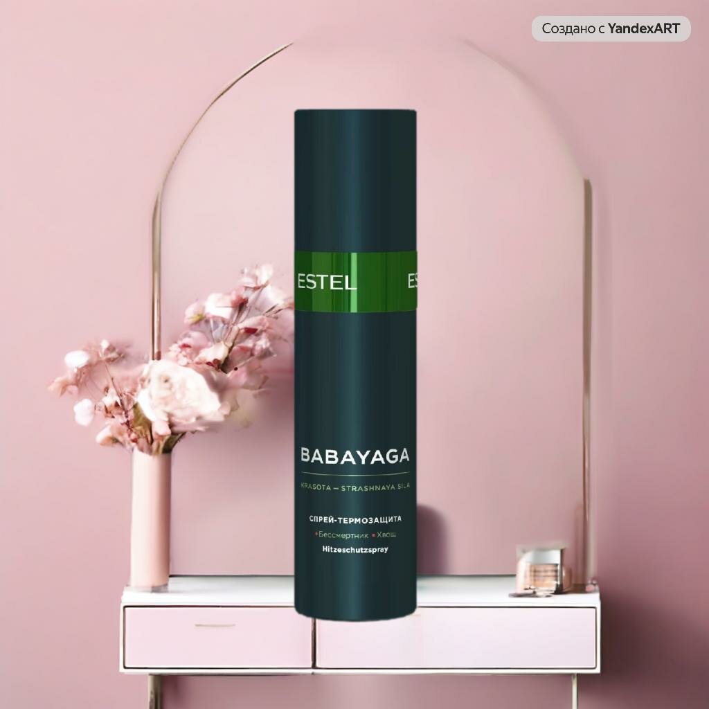 Спрей-термозащита BABAYAGA с бессмертником и хвощом сводит до минимума негативное воздействие высоки