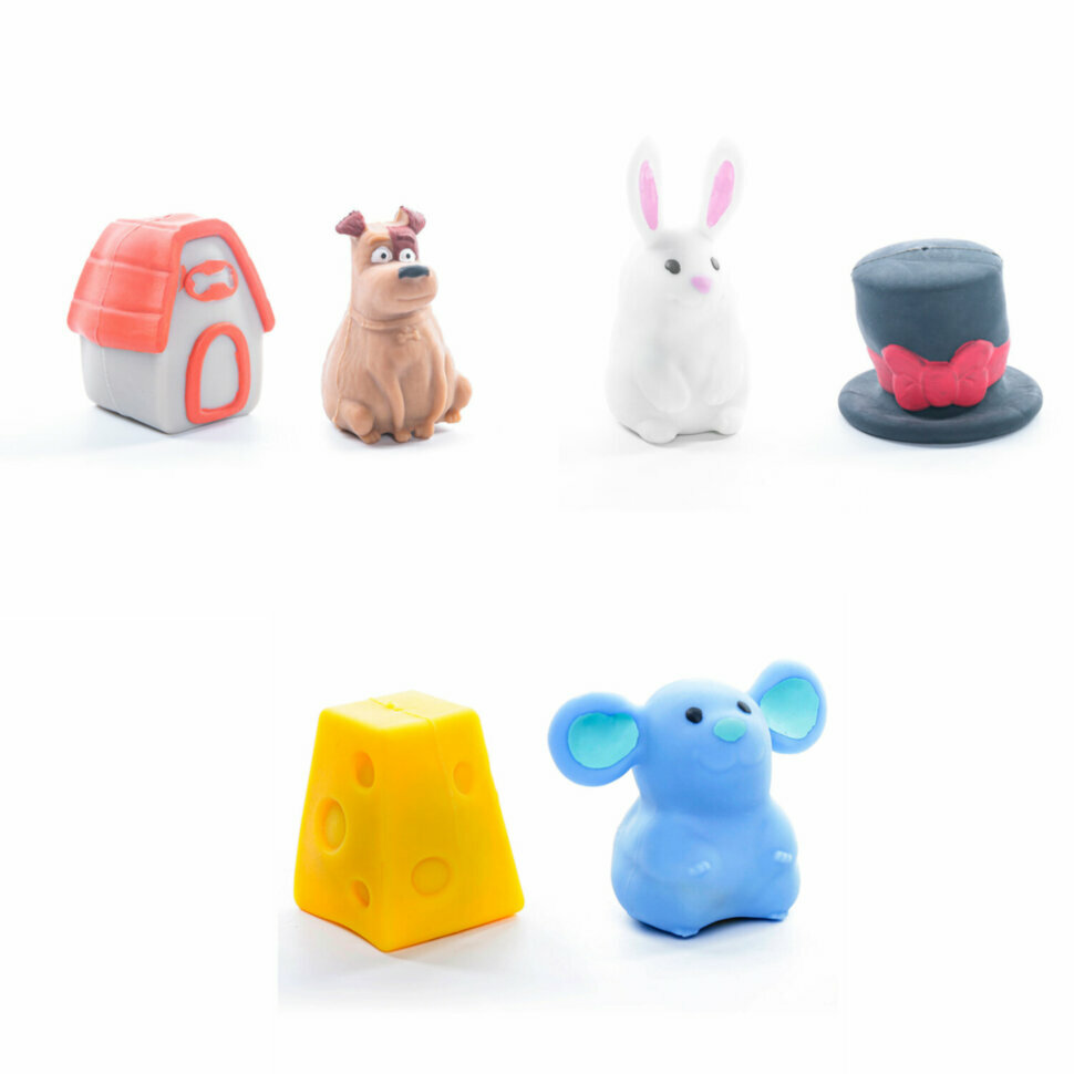 Игрушка-антистресс "шляпа, СЫР, домик" 6 см, ассорти 3 вида, дисплей, JOLLY JOT (джолли джот), 665767, 12 штук, 665767