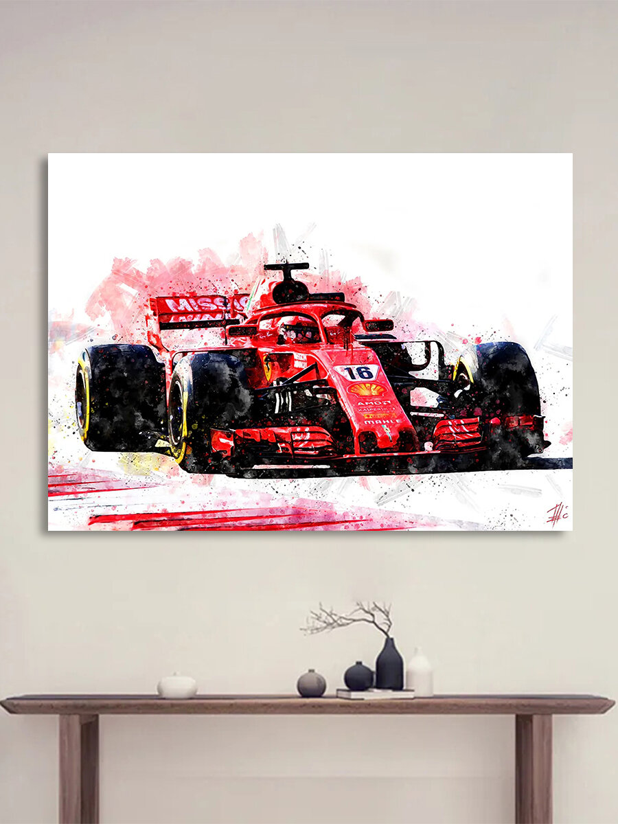 Картина на холсте - "Болиды, Формула 1 / Formula 1" , 30х40 см.