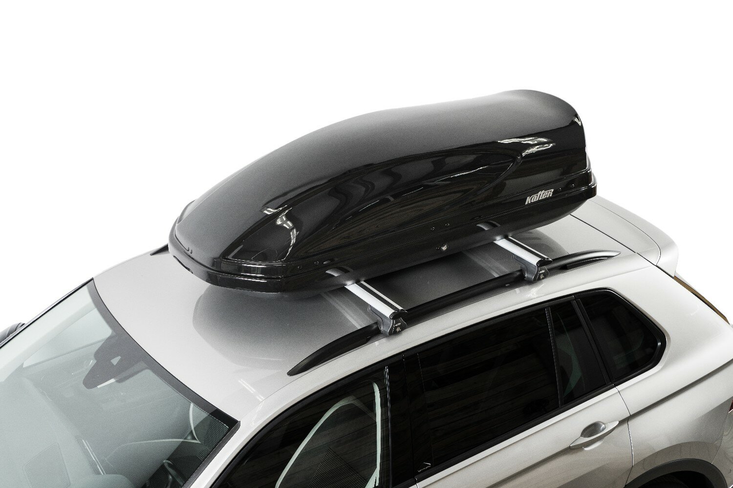 Автомобильный бокс (багажник на крышу) Koffer 1780х760х450 черный глянец (du.