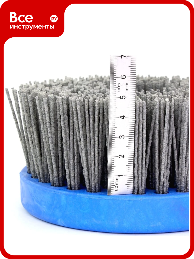 Щетка чашечная нейлон 1-017 130 мм; P60 по дереву для браширования на УПМ/УШМ OSBORN 614.916-9311, Параметры работы