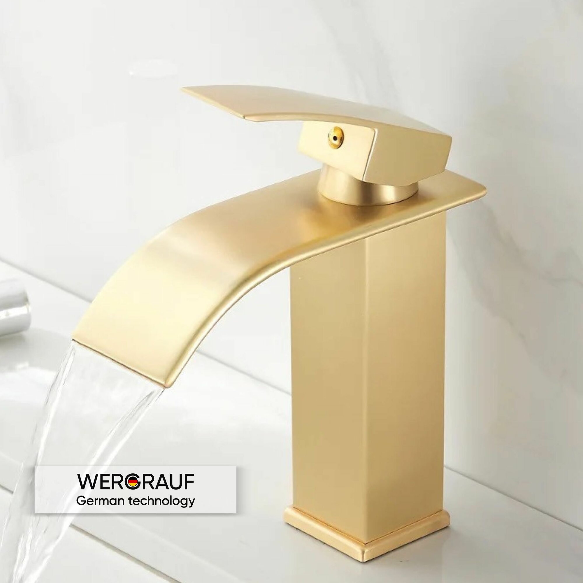 Смеситель для раковины Водопад низкий FB-02G