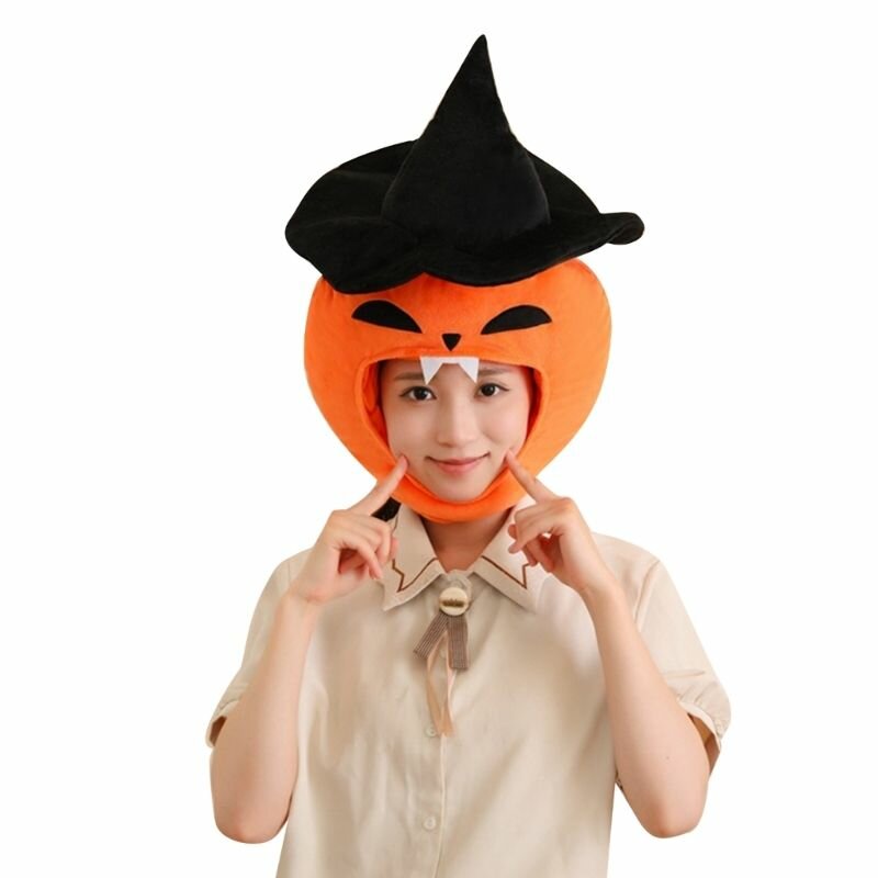 Шляпа-Головной Убор Из Тыквы Волшебника Хэллоуина-Желтый