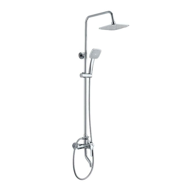 Душевая система Сантаком stOmega 7701, хром, современный стиль