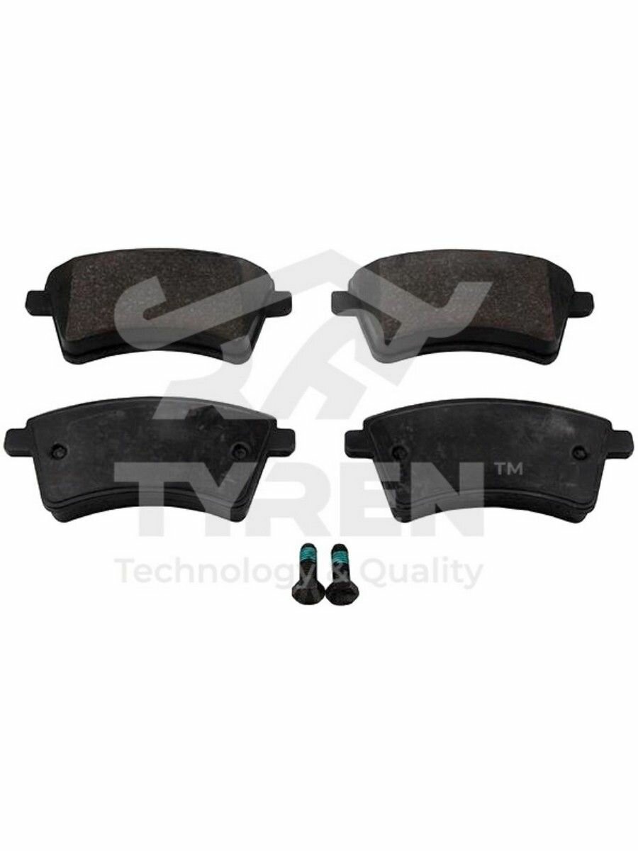 Колодки тормозные дисковые передние для а/м MERCEDES-BENZ Citan; RENAULT Kangoo, TYREN TYR1217871