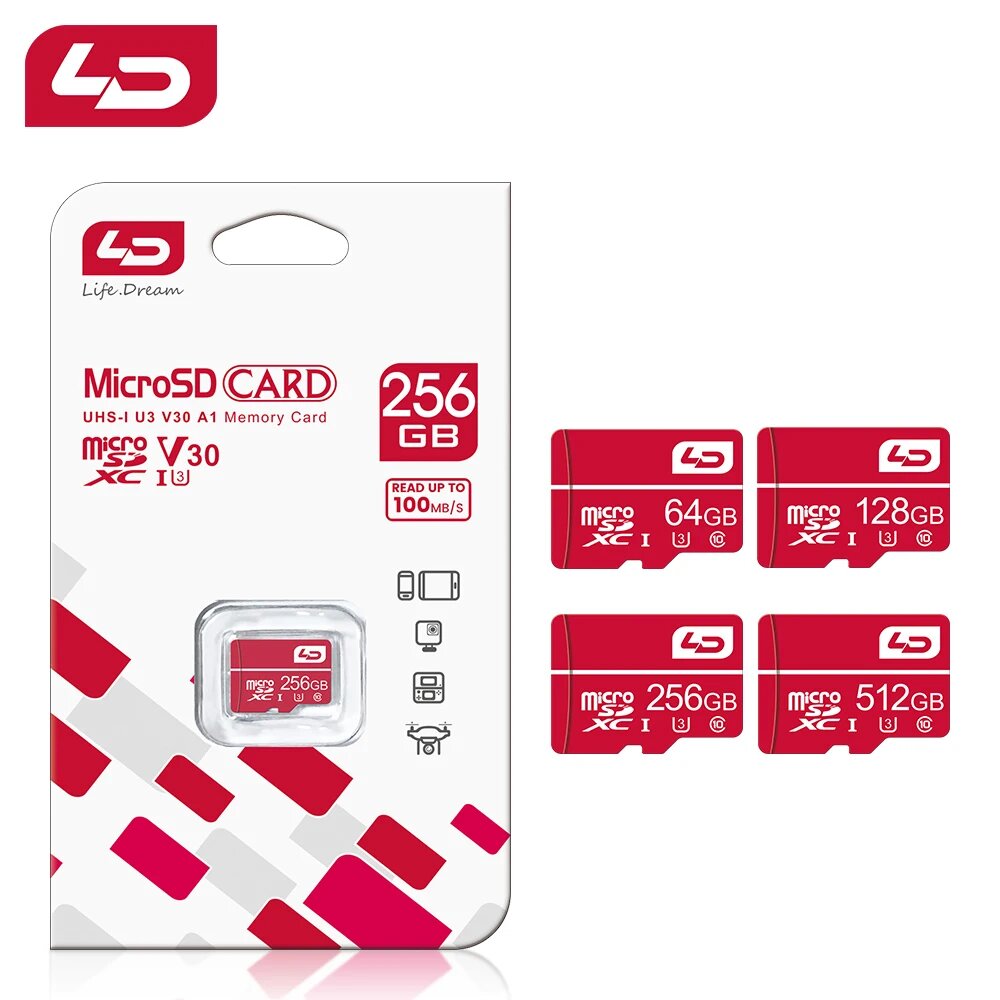 Карта памяти Micro SD LD 64GB Class 10