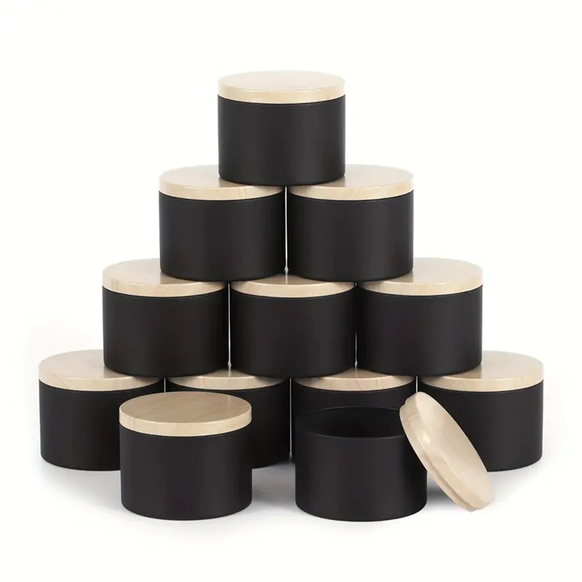 Металлические банки для свечей 4oz, 12pcs-whnj-4oz
