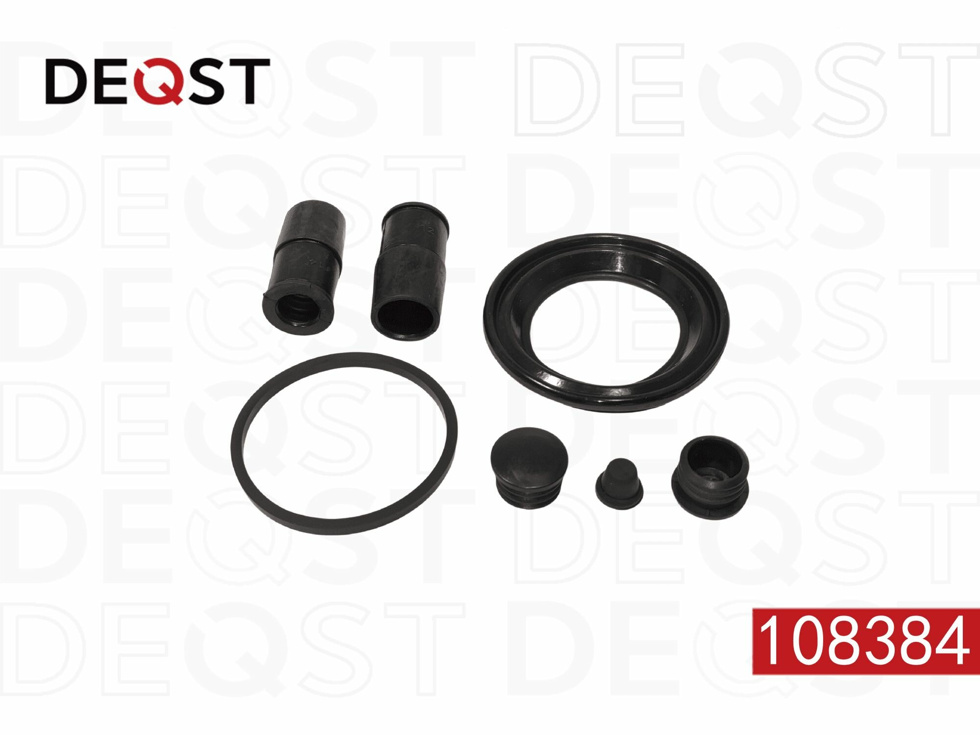 Ремкомплект суппорта Deqst 108384 переднего Chevrolet Lanos (97-), Daewoo Nexia (95-), Espero (95-99), Lanos (97-), Opel Astra F (91-98), Calibra (90-97), Kadett E (87-91), Vectra A/B (88-02