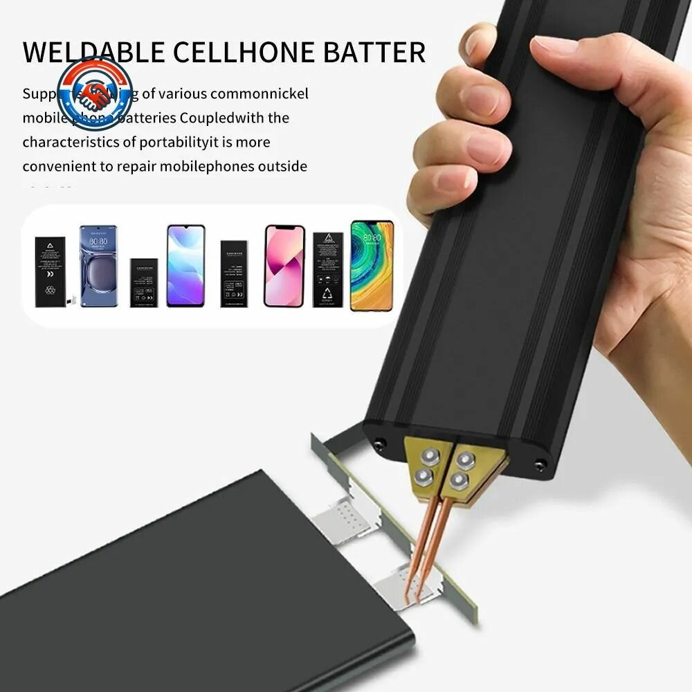 Аппарат для точечной сварки на аккумуляторе, 5000 мАч, 80 уровней мощности, компактный сварочный аппарат для никелевых полосок, портативный сварщик для дома и мастерской