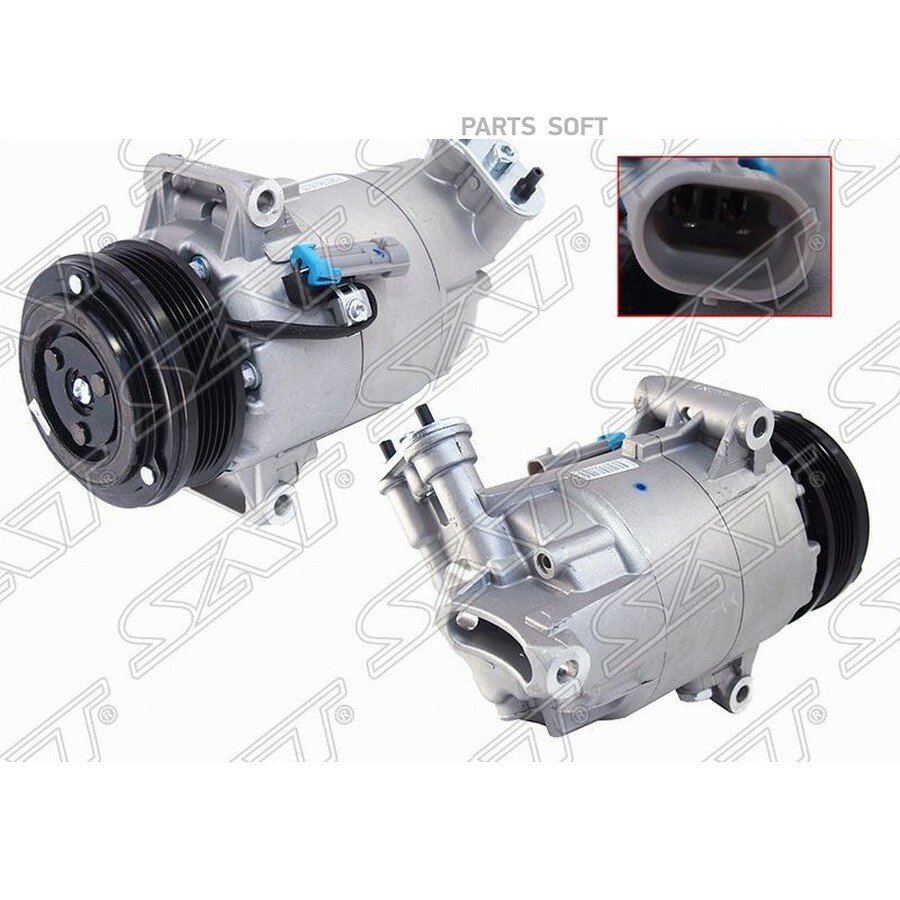 Компрессор кондиционера Opel Astra 98-13 / Zafira 99-14 от официального дистрибьютора, SAT, артикул STOP493960