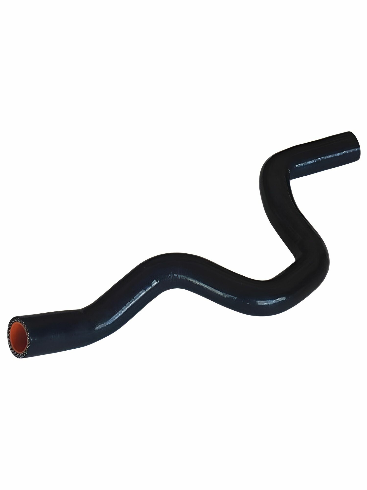 Патрубок печки Seat, Skoda Fabia, Rapid, Roomster, VW Polo, Derby, Vento-IND, 6R0122157B-2 (черный силикон)