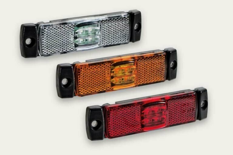 Фонарь маркерный универсальный 80 жёлтый с кронштейном 24в, с разъёмом 2pin