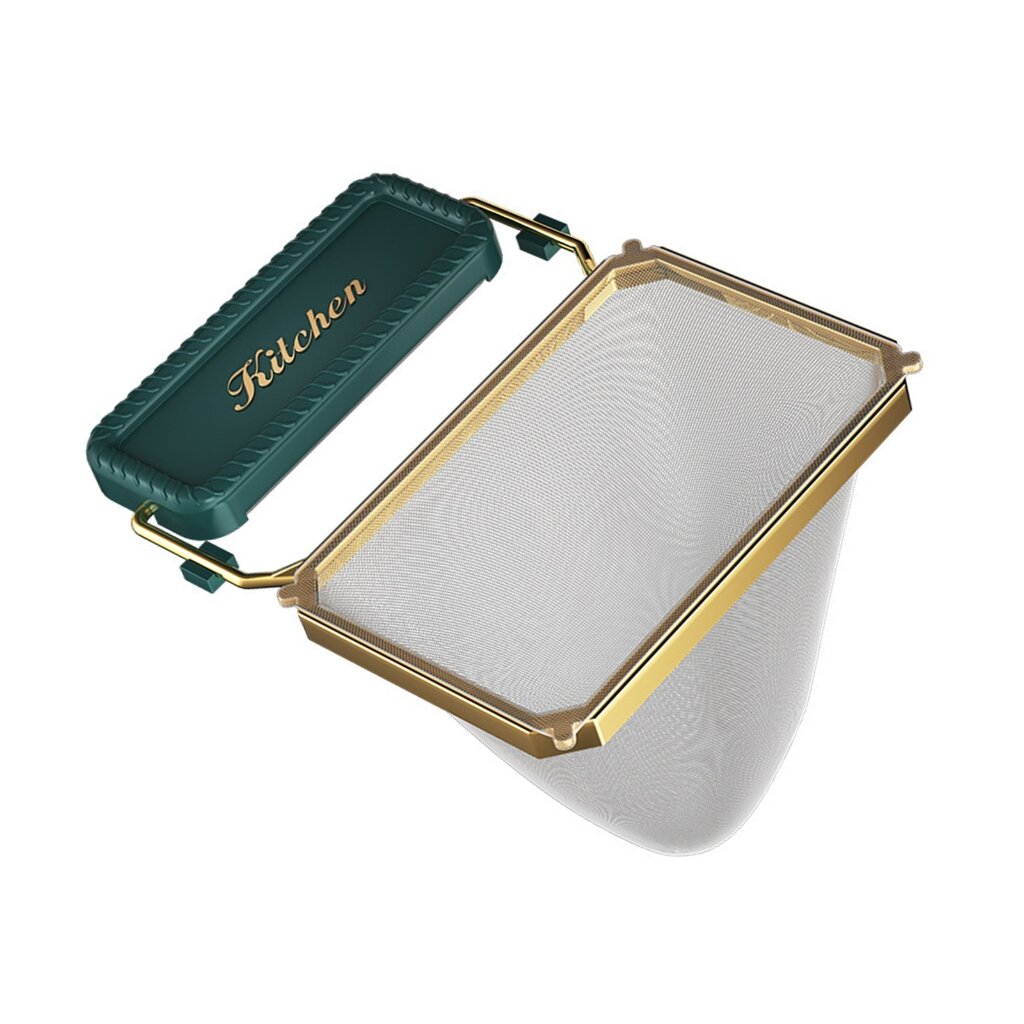 Рамка сетки фильтра кухонной раковины многофункциональная сливная стойка кронштейн сетки фильтра-темно-зеленая рамка сетки