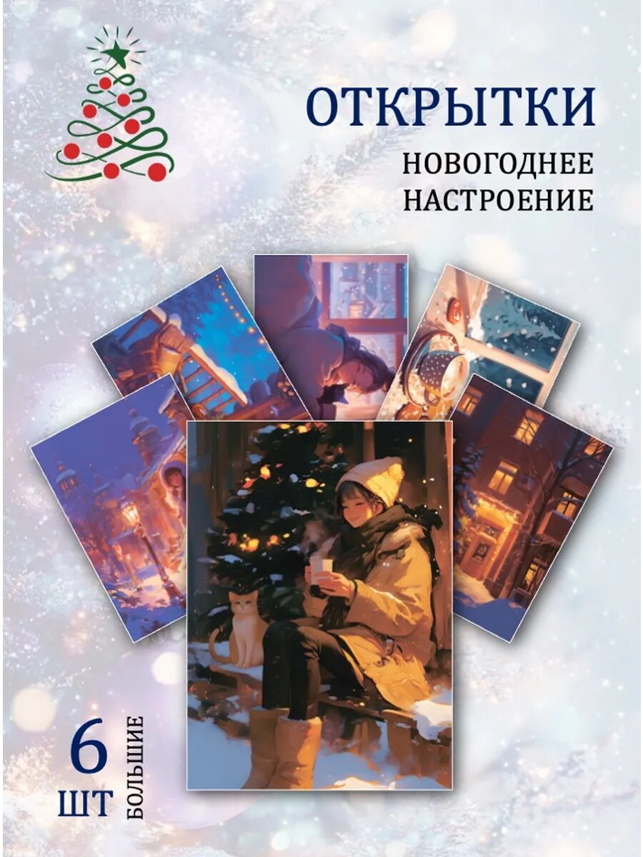А6 открытки зимняя сказка
