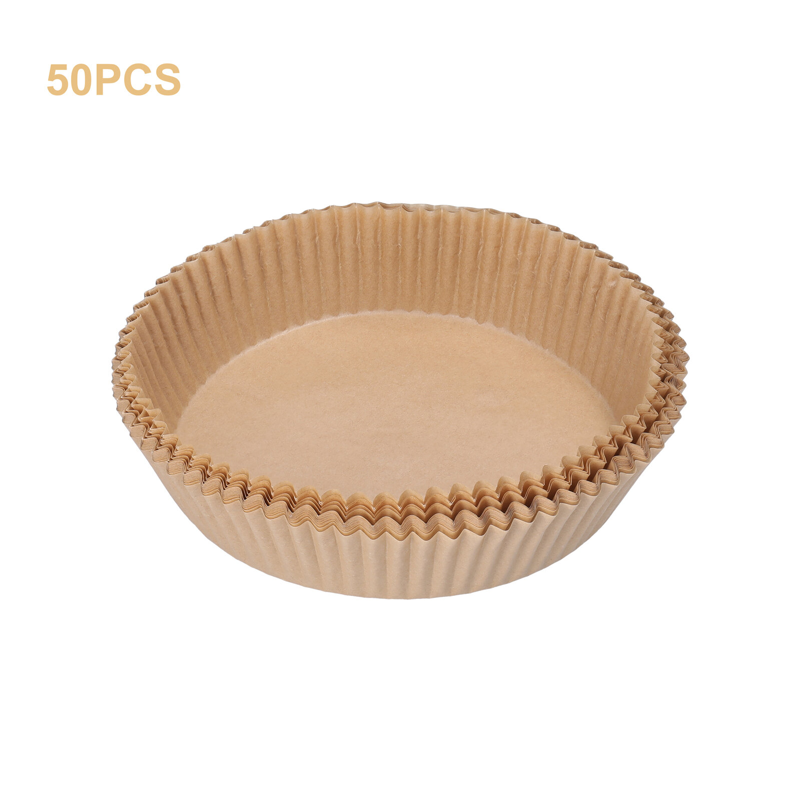 Пная бумага подкладка для фритюрницы из древесной пульпы, круглая бумага для пароварки, барбекю, печи, выпечки, неЛипкая масляная бумага, подставка для кухонной сковородки, белый, деревянный цвет, 30шт, 50шт, 100шт, диаметр дна 160мм, диаметр верха