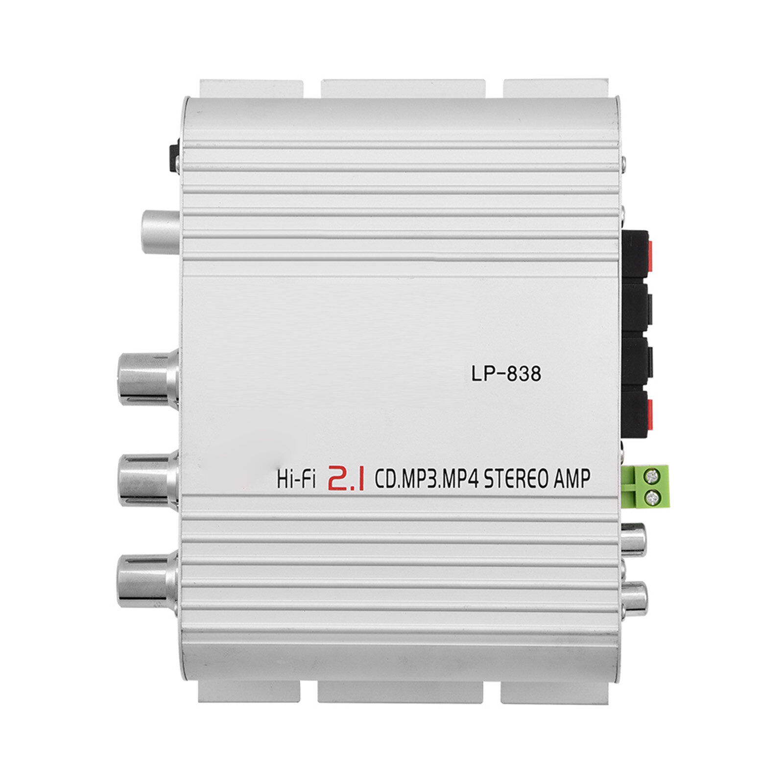 Mini HiFi 2.1 Stereo Bass Auto Car Home Audio Power Amplifier Digital Amp Silver