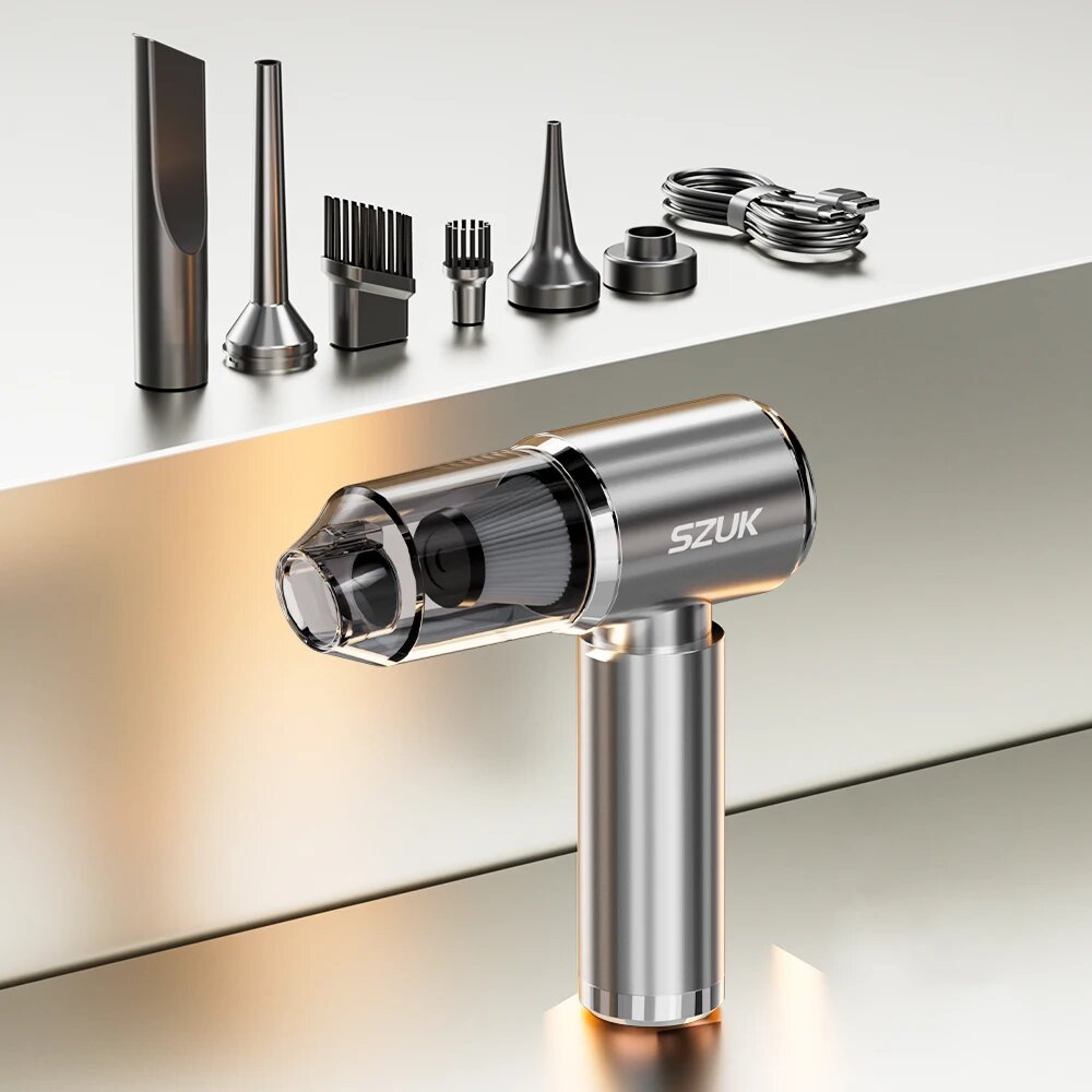 SZUK автомобильный пылесос 165000Pa портативный ручной беспроводной мощный всасывающий автомобильный пылесос мини-пылесос, Sliver