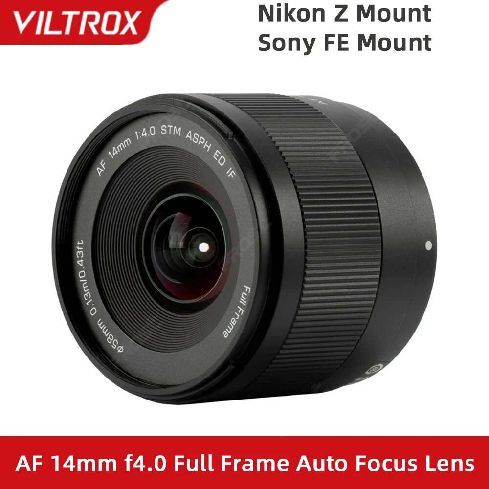 Viltrox 14 мм F4.0 широкоугольный объектив для Sony E Nikon Z Крепление Sony E (FE)