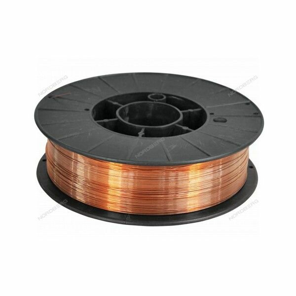 Омедненная сварочная проволока для полуавтомата ER70S-6 1,0мм 5кг в катушке DEKA