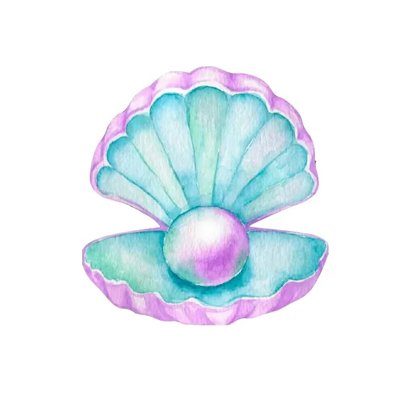 Декоративная пенобумажная доска русалка синяя фиолетовая розово-красная 18-36 дюймов, shell 2, 36inch