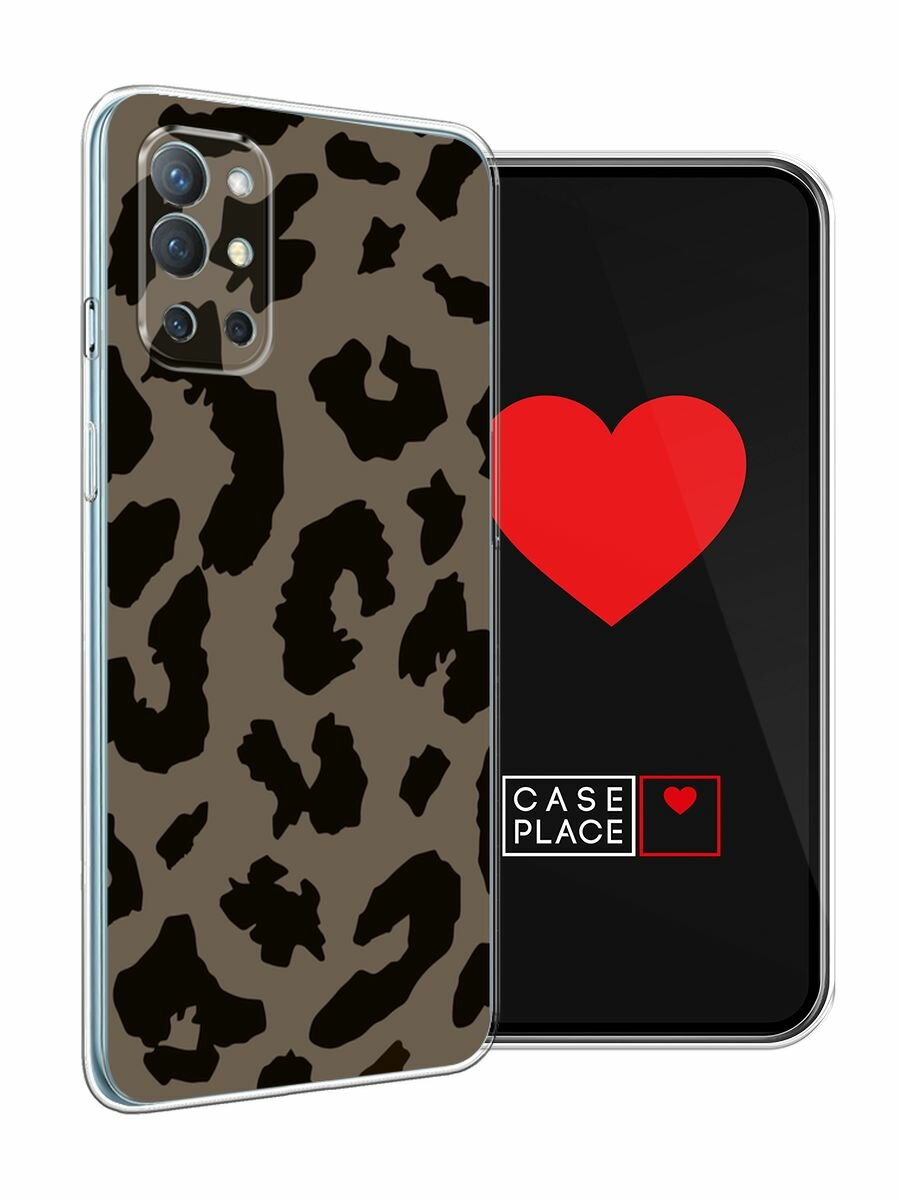 Чехол на OnePlus 9R / ВанПлас 9R с принтом "Леопардовые пятна паттерн 1" — фото 1